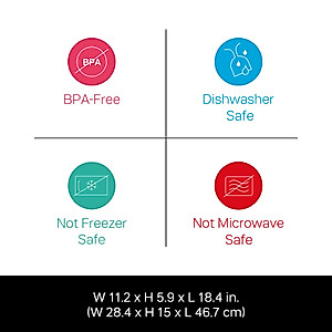 Tupperware Brand Rectangular Cake Taker - Dishwasher Safe & BPA Free - Reversible Cake Container Tray with Cover - Holds Up to 18 Cupcakes or 9 x 13 Cake