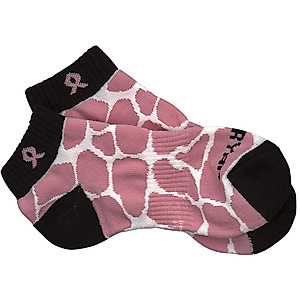 Paul Bryan Pink Ribbon Breast Cancer Awareness Socks (Cotton, Pink)