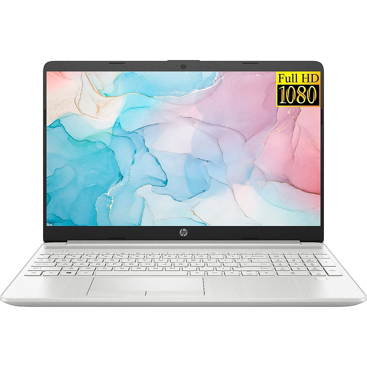 HP 15.6 Laptop, FHD 1080P IPS Display, 11th Gen Intel Core i3-1115G4, 16GB DDR4 RAM, 512GB PCIe SSD, HDMI, WiFi, Bluetooth, Finger Print Reader, Win10 Home, Silver (HP Notebook Laptop 2022 Model)