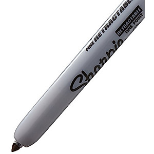 Sharpie Retractable Fine Point Permanent Markers, Black Color, 2-Units per Pack (1-Pack) Model 32724