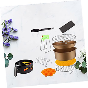 Unomor 1 Set 7 Barbecue Tool Grilling Accessories Outdoor BBQ Outdoor Accessories Air Fryer Barbecue Accessories Outdoor Griddle Grill Outdoor Grills Travel 12 Piece Set Metal