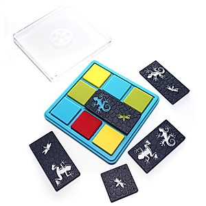 SmartGames Color Catch Travel Game for Kids and Adults, a color-changing, STEM Focused Cognitive Skill-Building Brain Game - Brain Teaser for Ages 7 & Up, 60 Challenges.