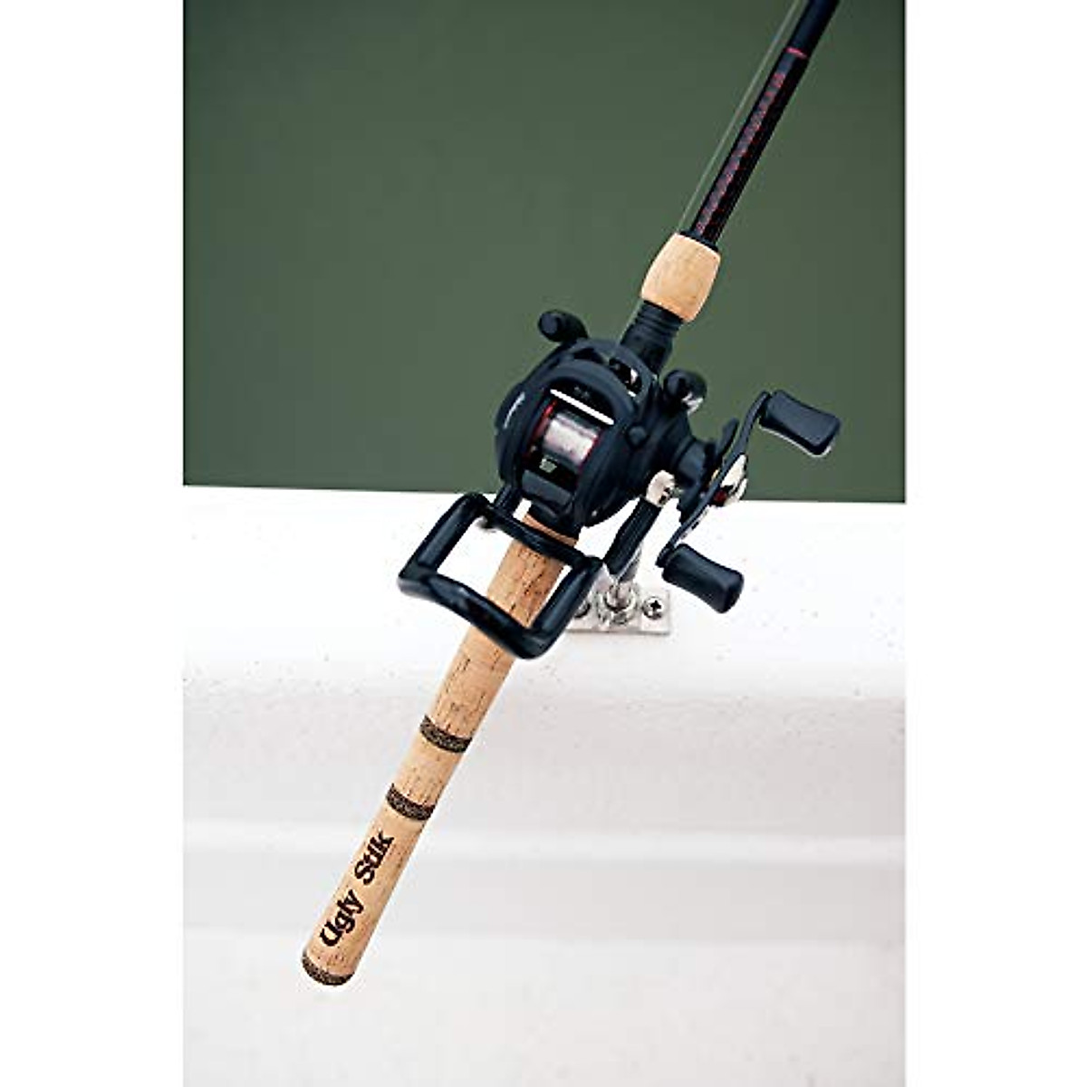 Ugly Stik 6’6” Elite Baitcast Fishing Rod and Reel Casting Combo, Ugly Tech Construction with Clear Tip Design, 6’6” 1-Piece Fast Action Rod