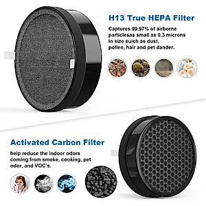 Hfunmo 2-Pack Replacement Filter