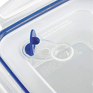 Sterilite Ultra-Seal 5.7 Cup Food Storage Container, See-Through Lid & Base with Blue Accents, 6-Pack