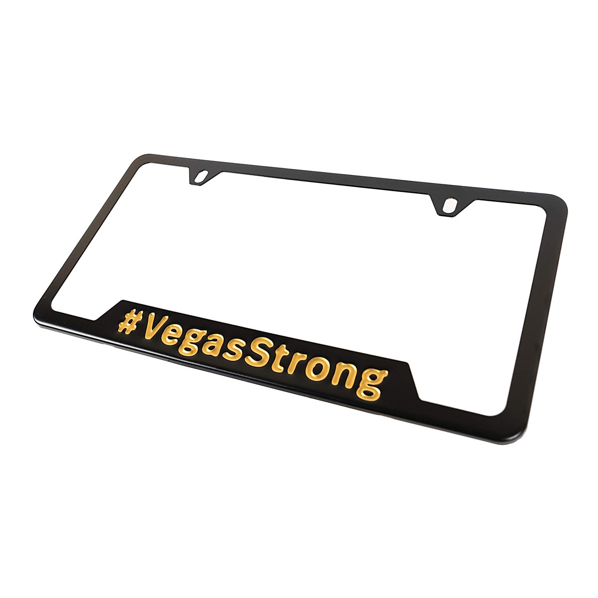 Vegas Strong License Plate Frame - Las Vegas License Plate Protector - Vegas Golden Knights Colors