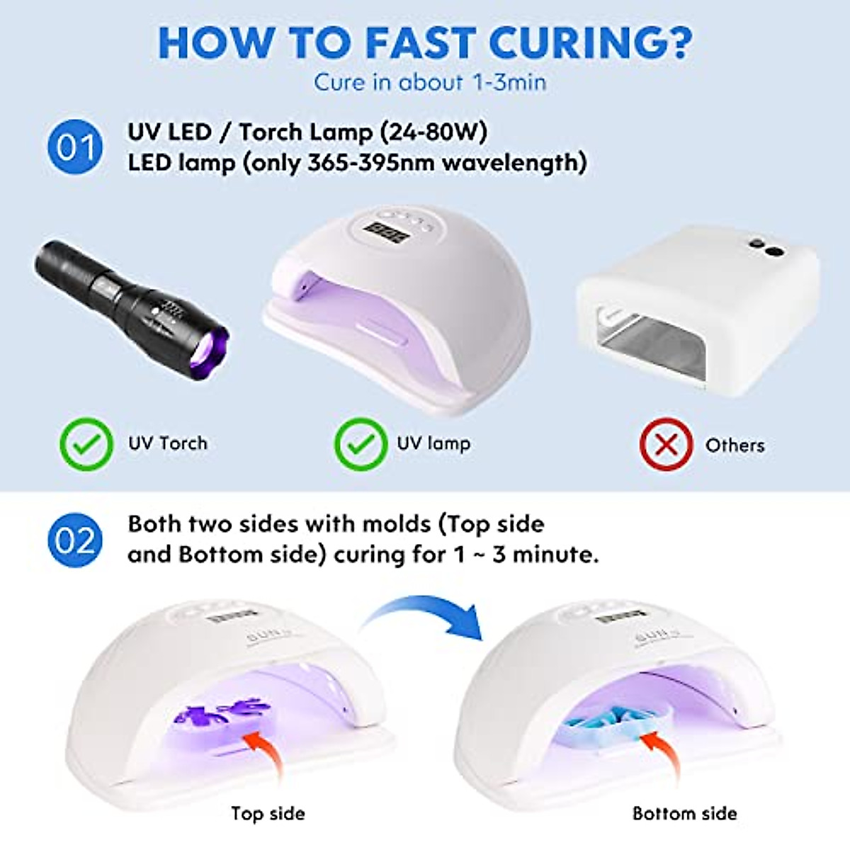 UV Resin - Wayin 200g Upgrade Ultraviolet Epoxy Resin Non-Toxic Crystal Clear Hard Glue Solar Cure Sunlight Activated Resin for Handmade Jewelry, DIY Craft Decoration, Casting and Coating