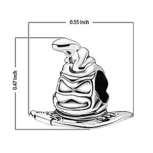 dazlily Sorting Hat Charm Dangle Pendant Charm 925 Sterling Silver fits for Woman Bracelet Necklace