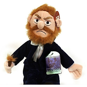 Vincent Van Gogh Doll - 11" Soft Stuffed Plush Little Thinker - Toy for Kids or Adults