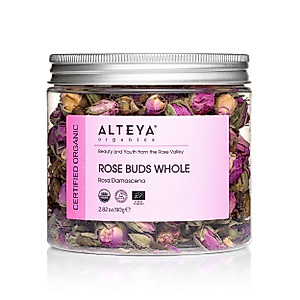 Organics Rose Bud Tea USDA Certified Organic Herbal Tea 2.82 Oz/80 gr Rosa Damascena