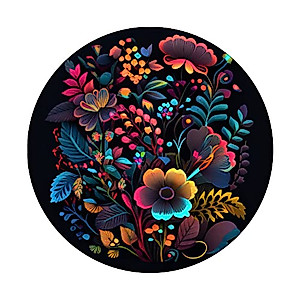 Floral Ditsy Blossoms Daisy Flower Garden Wildflower Pattern PopSockets Swappable PopGrip
