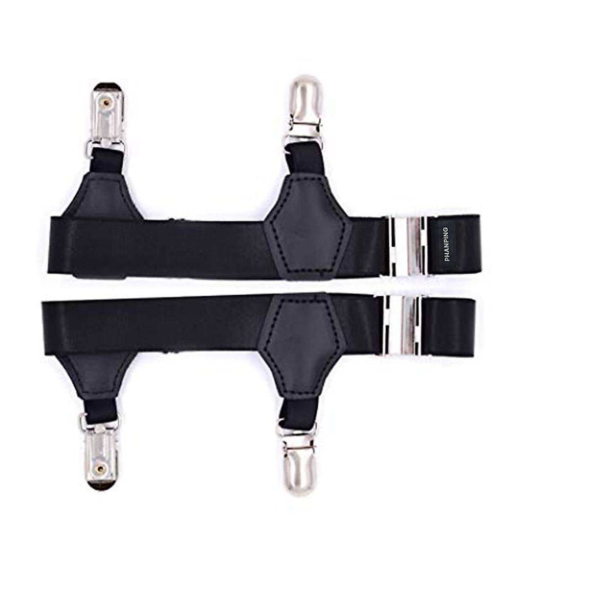Mens Sock Garters Belt Adjustable 2-pack Sturdy Clip Suspenders