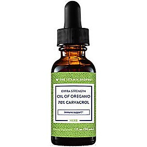 The Vitamin Shoppe Oil of Oregano 21MG, Liquid Herbal Supplement That Supports a Healthy Immune System, Standardized to 70% Carvacrol (1 Fluid Ounces Liquid)