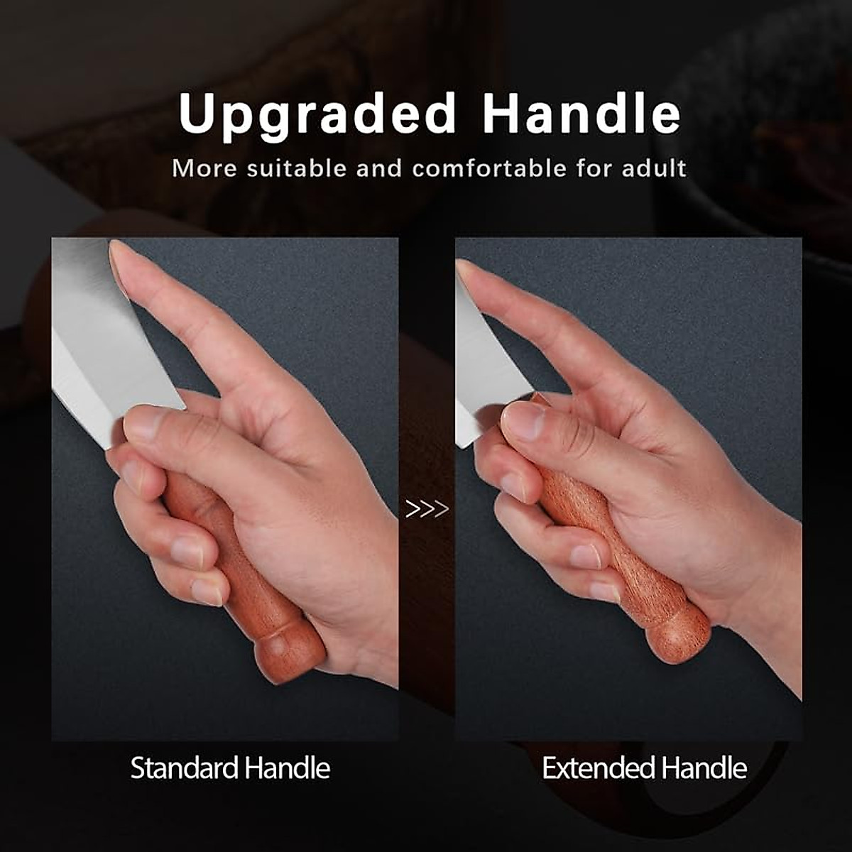 MEN WITH THE POT Butcher Knife With Sheath Meat and Vegetable Cleaver Knife for Kitchen or Camping Christmas Gifts for Men Father