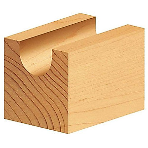 Amana Tool 45918 Core Box 3/4-Inch Diameter x 7/16-Inch Cutting Height x 3/8 Radius x 1/4-Inch Shank 2-Flute Carbide Tipped Router Bit