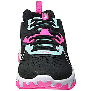 NIKE Women's NSW React Vision Running Shoe, Dk Smoke Grey White Pink Blast Tropical Twist Black, 7.5