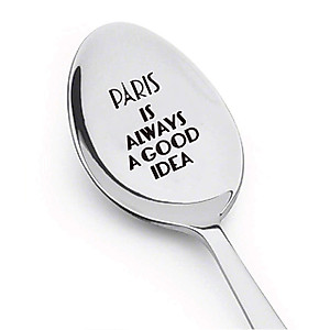 Boston Creative Company Paris is Always a Good Idea - A Great Gift for Anyone Who Loves Paris !! Spoon Gift -Christmas Baskets