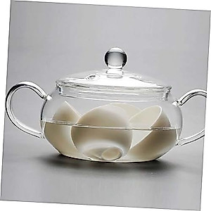 Nonstick Saucepan 1pc Instant Noodle Bowl Ovens Coffee Server Sauce Pan Sets Glass Milk Pan Teapot Warmer Set Glass Kitchen Pot Bowl Food Storage Bowl Instant Noodle Pot Salad