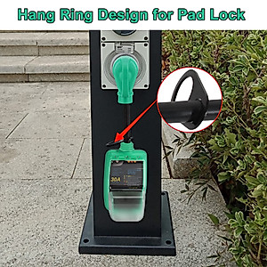 I LITTON RV Surge Protector 30 Amp 2100 Joules Waterproof Surge Protector with Cover 30 Amp Circuit Analyzer with LED Indicator 30 Amp Power Defender for RV Camper Travel Trailer Motorhome