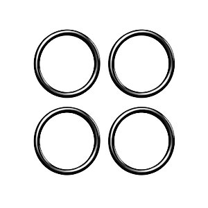 STEADYKLEEN - Sink Drain O Ring (4), Plunger Rubber Gasket for 3 Compartment Sink Style Drain, Replacement O Rings, Complements Twist Waste Valve Drain Stopper for 3-Tier Sink Drain - 4 Total