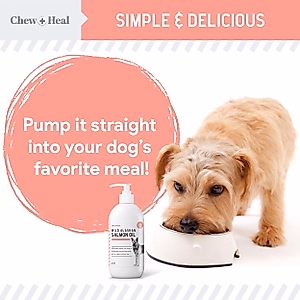 Wild Alaskan Salmon and Pollock Fish Oil for Dogs - 32 oz. of Fish Oil Formula - Pump Cap Bottle - Contains Omega-3 and 6, Vitamin D, EPA, and DHA for Healthy Skin and Coat