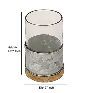 nu steel Confetti Galvanize Bath Accessory Set for Vanity Countertops, 4 Piece Luxury Ensemble Includes soap Dish, Toothbrush Holder, Tumbler, soap and Lotion Pump