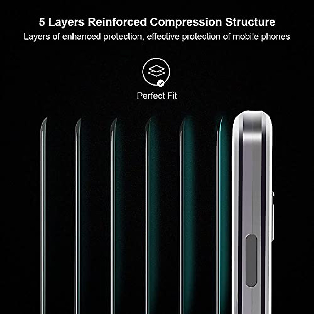 QUIETIP Compatible for Samsung Galaxy S21 Case,Magnetic Metal-Clear Glass Case,Thin Body Metal Frame Double-Sided Tempered Glass with Built-in Screen Lens Protect,Black