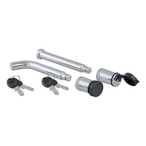 CURT 23556 Lock Set for Adjustable Channel Mounts, Silver