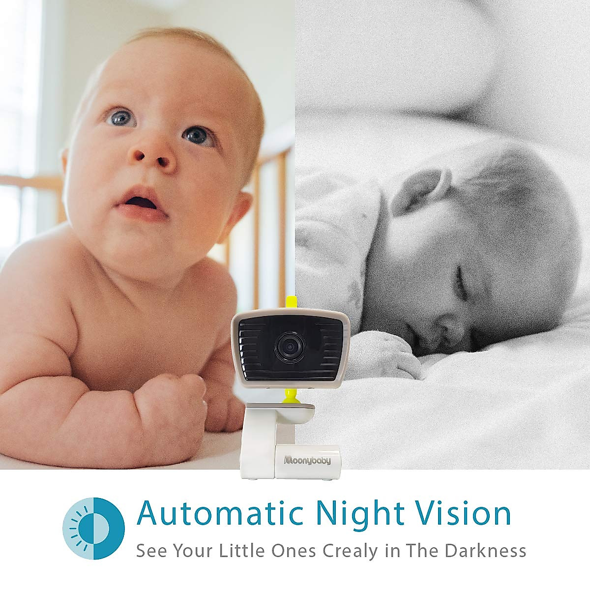 Moonybaby Split 50 Add-on Camera, Only for Handheld Monitor's S/N Number Start with 20