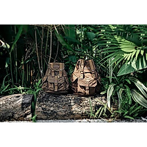 Gootium Classic High-Density Thick Canvas Backpack Rucksack, Tiramisu, Small