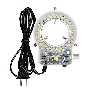 Lab Microscope Equipment Microscope LED Ring Light Adjustable Lamp 110V-240V Microscope Circle Light for Industrial Microscope Microscope Accessories (Color : White)
