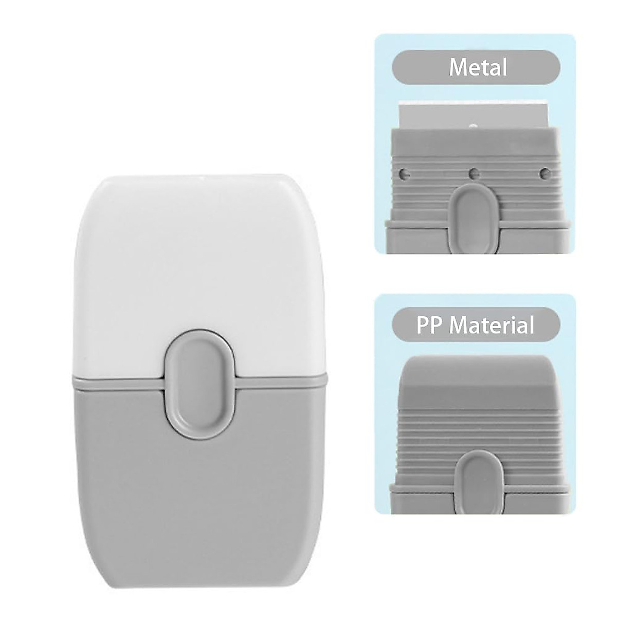 4pcs Double Edged Plastic Scraper Tool, Plastic Razor Blade Scraper Glass Scraper for Windows Decals Tint Labels Caulk Plastic Scraper Tool for Adhesive Remover for Stickers and Paints on Car Glass