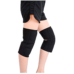 PURFUN Cold Weather Thermal Thicken Cashmere Knee Braces Warmer Dad Grandfather Adjustable Compression Warm Wool Kneepads Leg Warmer Sleeves Knee Support for Ski Volleyball Tennis Hunting