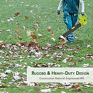 SereneLife PSLHTM30 Electric Corded Handheld Leaf Blower - 6 Amp High Powered Motor 135 MPH Air Power Compact Lawn Garden Yard Hand Held Dust Weed Grass Sweeper Tool w/ 10ft Cord, Black