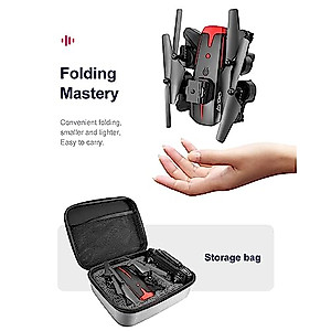 Drones with Camera for Adults, HD 4K Dual Camera Foldable RC Quadcopter for Beginners Gift, 50 X Zoom Mini Drone Support 3D Flip, Altitude Hold, Trajectory Flight