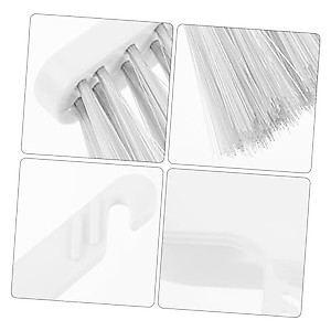1 Set Mini Table Broom Table Whisk Broom Whisk Broom Small Keyboard Brush Cleaner Mini Cleaning Tool Hand Brush Mini Desktop Broom Multi-Function Mini Dustpan White Plastic HAWILLOSCH
