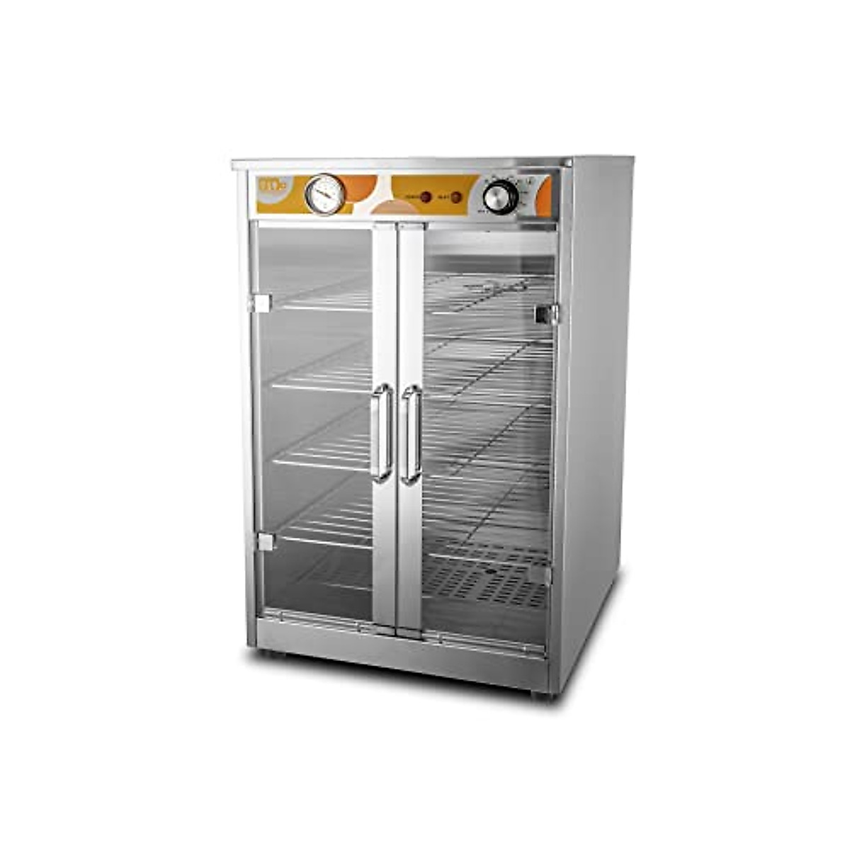 Festa Essential 5-Shelf Electric Commercial Hot Box Food Warmer for Pizza/Pretzel, Countertop Heated Holding Cabinet, Warming Oven for Catering, w/Thermometer and Adjustable Thermostat - 120V, 600W