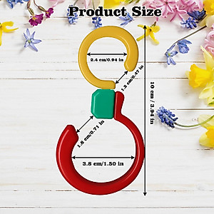 Nokiils 12 Pack Plastic S Hooks for Hanging, Rotatable Heavy Duty S Shaped Hooks, Foldable Plastic Hook for Hanging Clothes Plants (Multicolor)