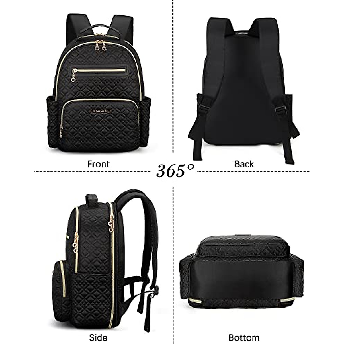 Small Backpack for Women，Mini Purses Backpack for Girl Fashion Backpacks Carry On Travel Casual Lightweight Daypack for Ladies College Teen Girls - Black