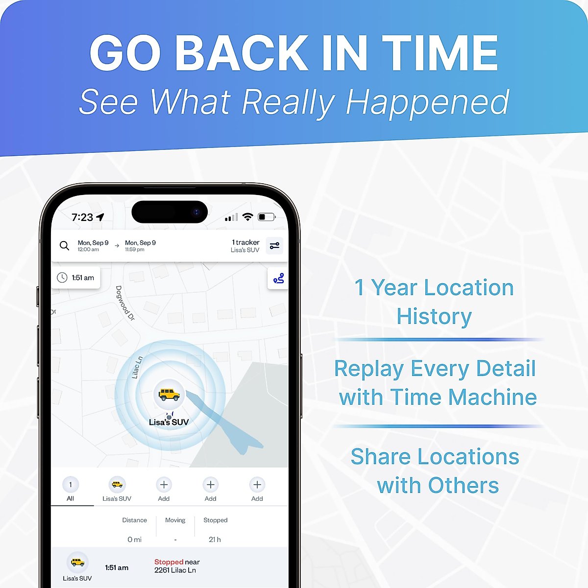 Spytec Anti-Theft Plug-in Car GPS Tracker, Real-Time 5 Second Updates, Ignition On/Off Alerts, Vehicle Movements, Personal & Work Car Monitoring | Unlimited US & Worldwide Tracking App - Low Cost Plan