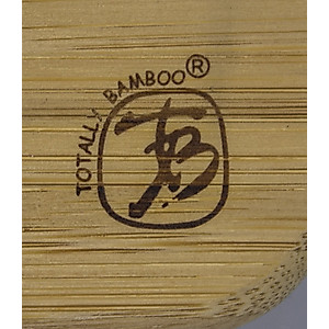 Totally Bamboo Whale Tail Shaped Bamboo Serving and Cutting Board, 14-1/2" x 10-1/2"