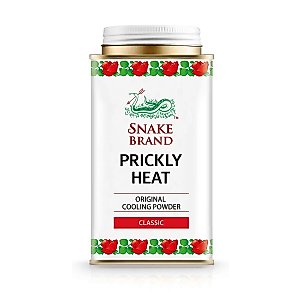 Snake Brand Prickly Heat Cooling Powder for Everyday Use - Anti-Chafing, Heat Rash Relief, Absorbs Sweat, Classic Original Scent (4.9 Oz / 140g)