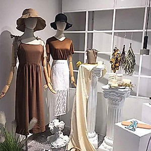 Mannequin Torso Mannequin Dress Form Torso Apparel Jewelry Display Stand Female Tailors Dummy Dressmakers Dummies Fashion Torso Body Display Bust with Solid Wood Arm Rotatable (A Large)