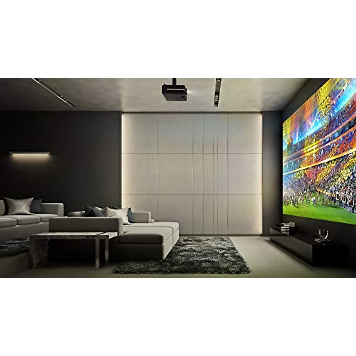 Optoma UHD51ALV True 4K UHD Smart Projector with HDR | Super Bright 3,000 Lumens | HDR10 | Works with Alexa and Google Assistant | Voice Command to Activate Projector | USB Media Streamer