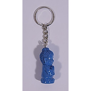 Buddha Keychain Key Ring Assorted Happy Praying Blessing (Set of 4)
