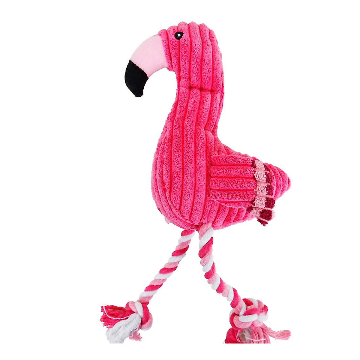 Dog Plush Toys,Cute Flamingo Durable Squeaky Teething Toys for Puppy, Interactive Stuffed Dog Chew Toys for Small-Large Dogs