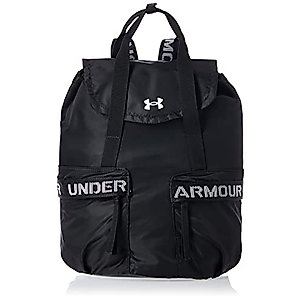 Under Armour womens Favorite Backpack , Black (001)/White , One Size Fits Most