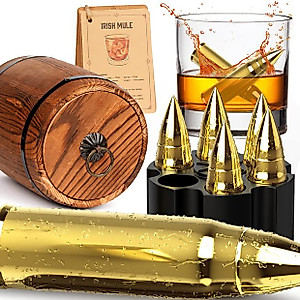 Gifts for Men Dad, Whiskey Stones Gifts Set for Men, Anniversary Birthday Ideas for Him Husband Boyfriend Brother, Man Cave Cool Stuff Gadgets Wedding Retirement Bourbon Presents