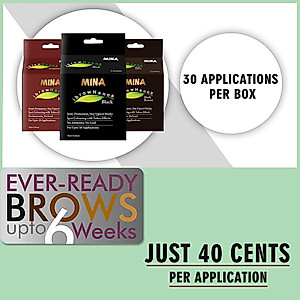 Mina ibrow Hair Color Medium Brown|Natural Spot coloring Hair Tinting Powder, Water and Smudge Proof | No Ammonia, No Lead with 100% Gray Converge|Vegan and Cruelty free