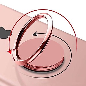 KJYFOANI for Infinix GT 10 Pro Case with [360° Rotation Ring Kickstand], Anti-Scratch Silicone Phone Case for Infinix GT 10 Pro, Shockproof Cover for Women/Girl, Transparent (6.67") - Pear Blossom